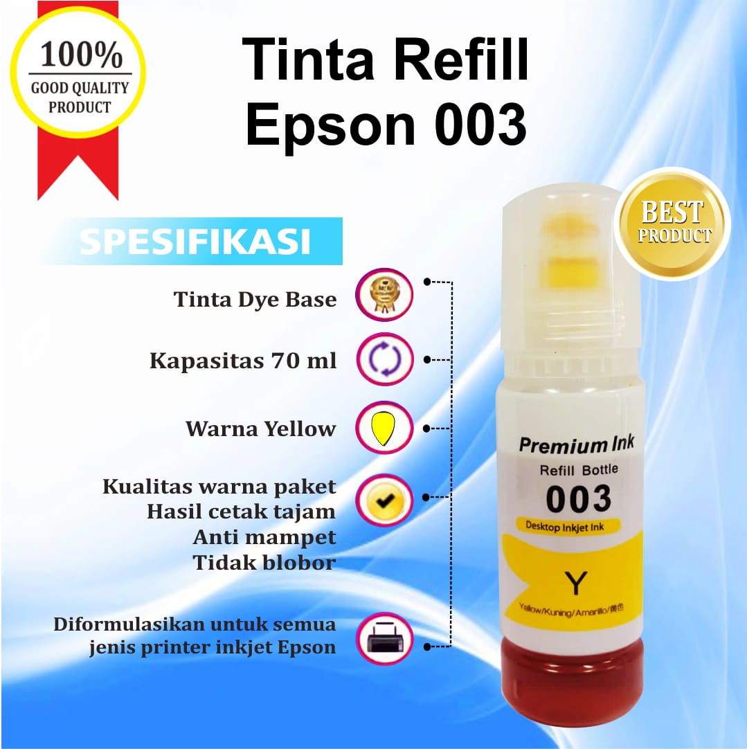 Tinta Epson 003 Refill Printer L3110 L3150 L5190 L1110 | Lazada Indonesia