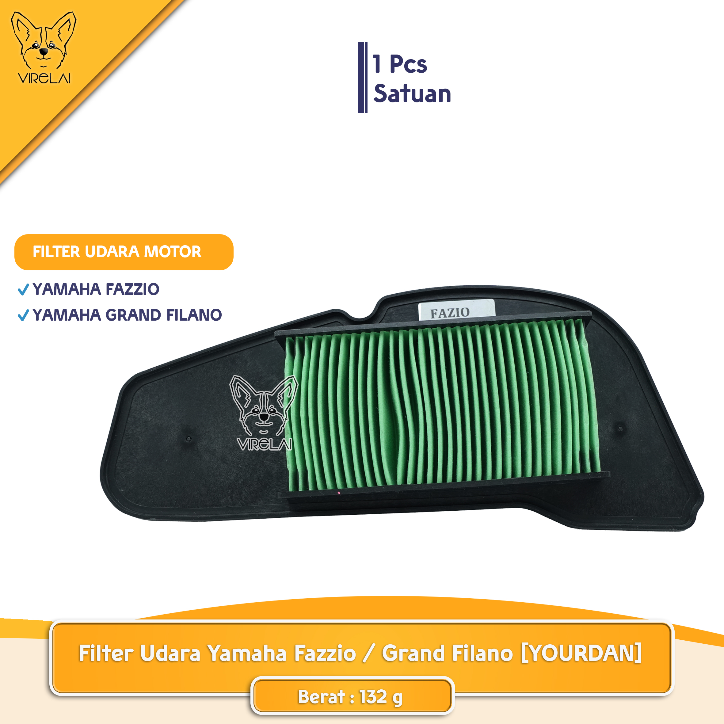 Filter Udara / Saringan Udara Yamaha Fazzio / Grand Filano [YOURDAN ...