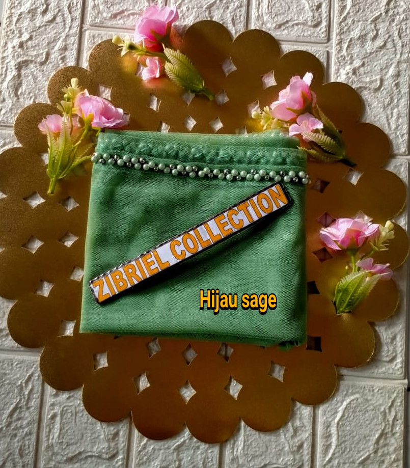 Slayer Pengantin Hijab Pengantin Warna Hijau Sage | Lazada Indonesia