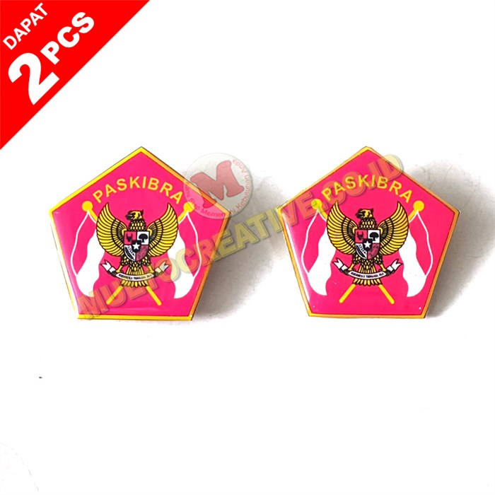 Pin Paskibra Model Segilima Lencana Pin Paskibra Warna Pin Bros Atribut ...
