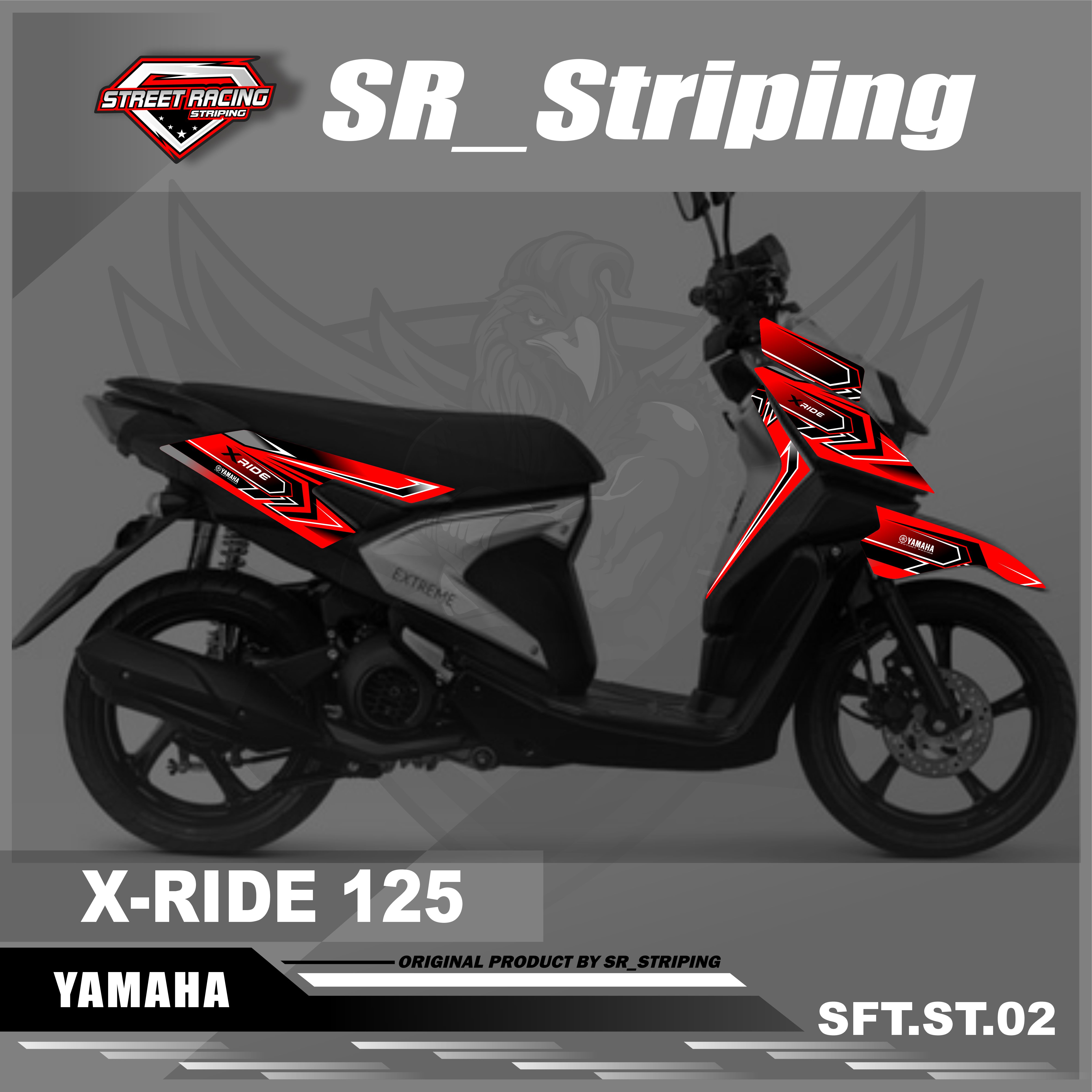 Striping X-Ride 125 - Sticker Striping Variasi Motor X-Ride 125 Motif ...
