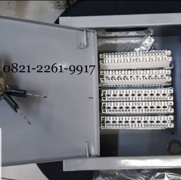 PROMOO!!!!! Box Panel Telepon 50 Pair Komplit + Frame + LSA | Lazada ...