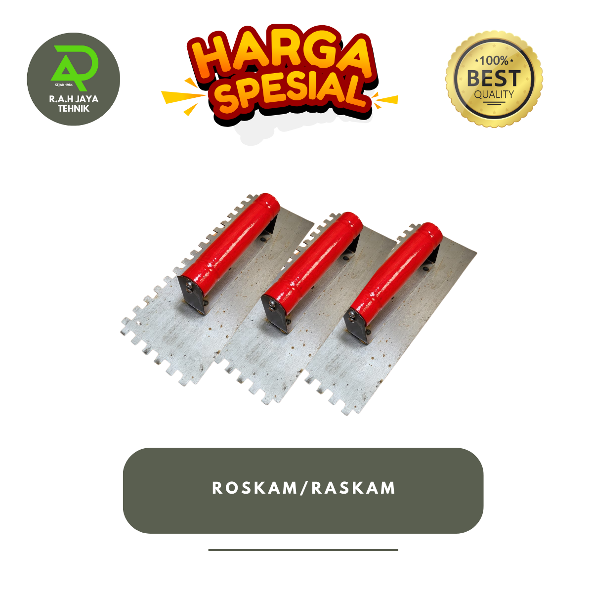 Spesial promo 1 paket isi 3 roskam / raskam bergerigi untuk perata ...