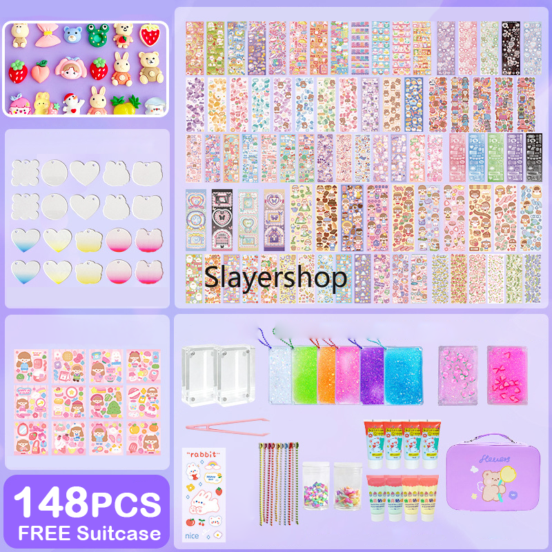 Kotak Indah Kartun Cream Gum Stiker Bahan Kartu Guka Siswa Deco DIY ...