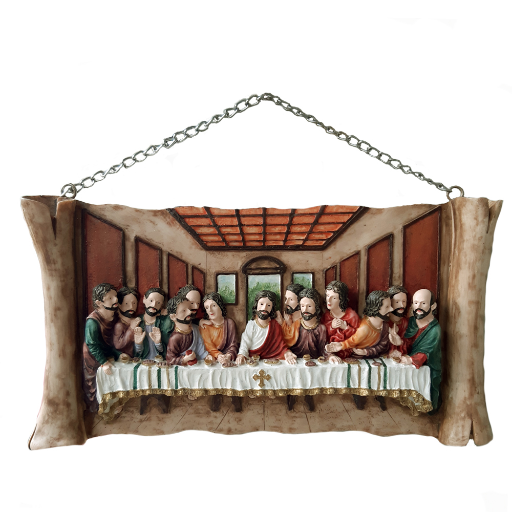 Pajangan Hiasan Rohani Gantung Dinding & Duduk Perjamuan Kudus Warna ...