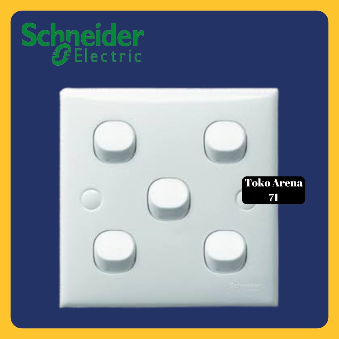 SAKLAR LAMPU SCHNEIDER CLASSIC SAKLAR LIMA IB INBOW PUTIH 5G E35 ...