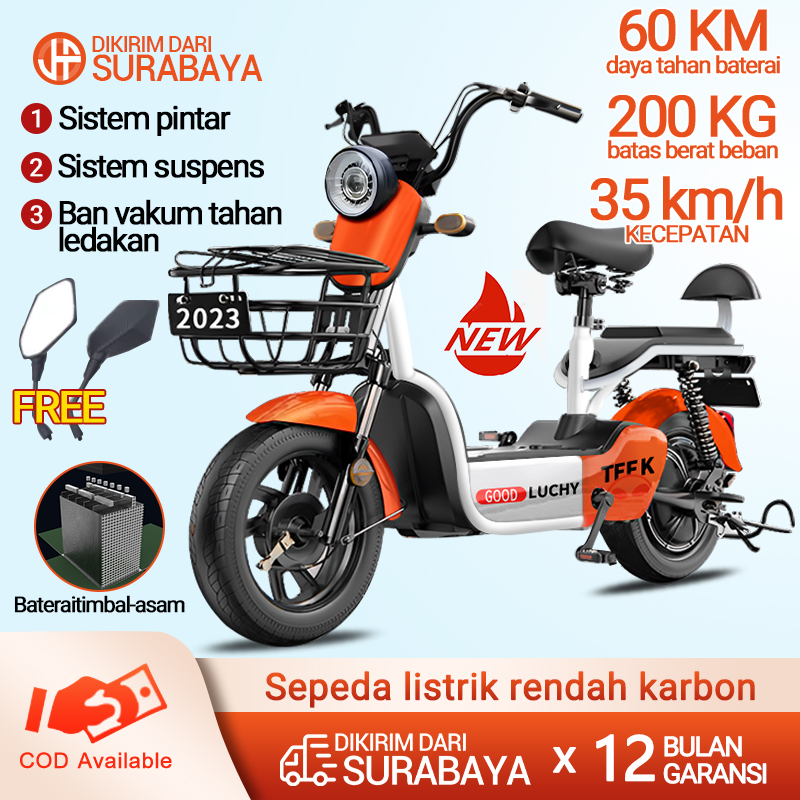 Terbaru Sepeda Listrik Sepeda Listrik Motor 48V Sepeda Listrik Premium ...