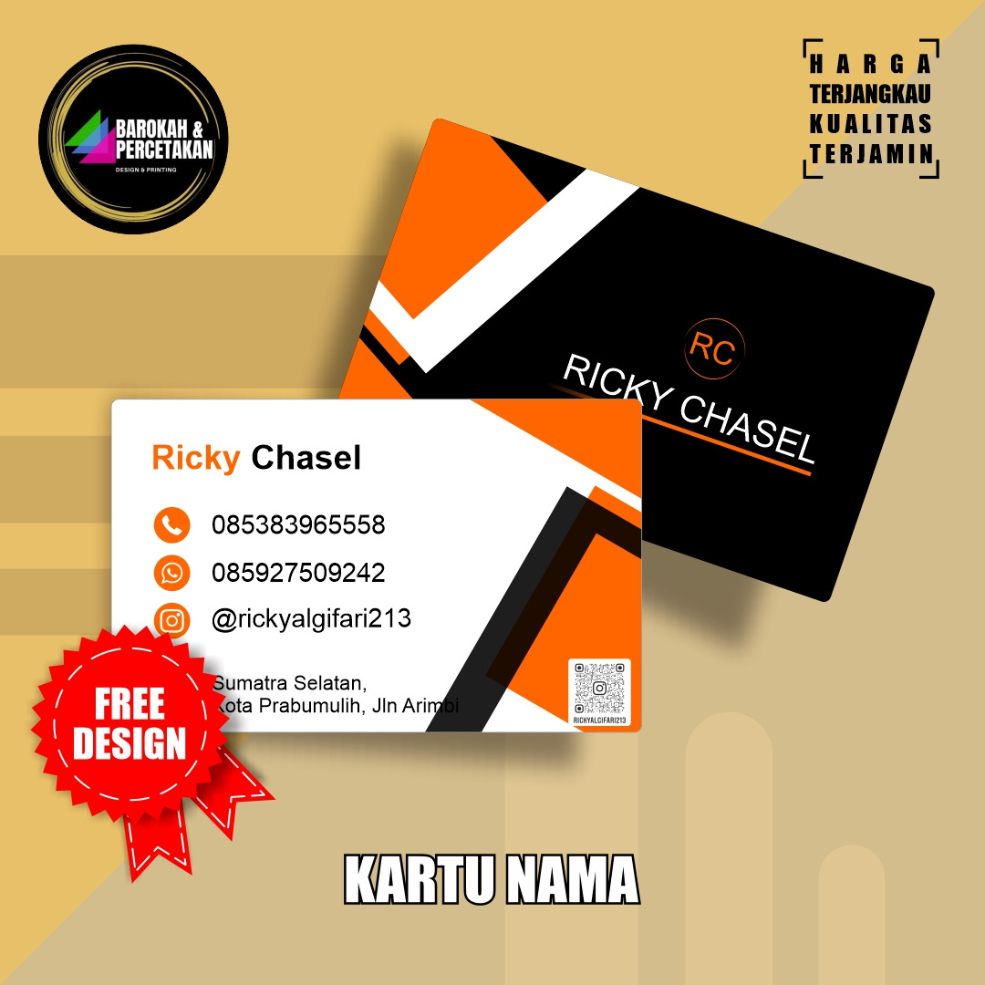 Custom Cetak Kartu Nama Custom Kartu Olshope Kartu Nama Laminasi Glossy ...