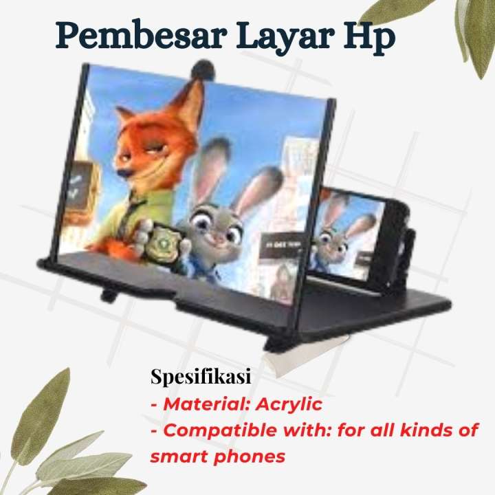 Alat Pembesar Layar Hp Kaca Pembesar Layar Hp 3d 10 Inch Portable Kaca ...