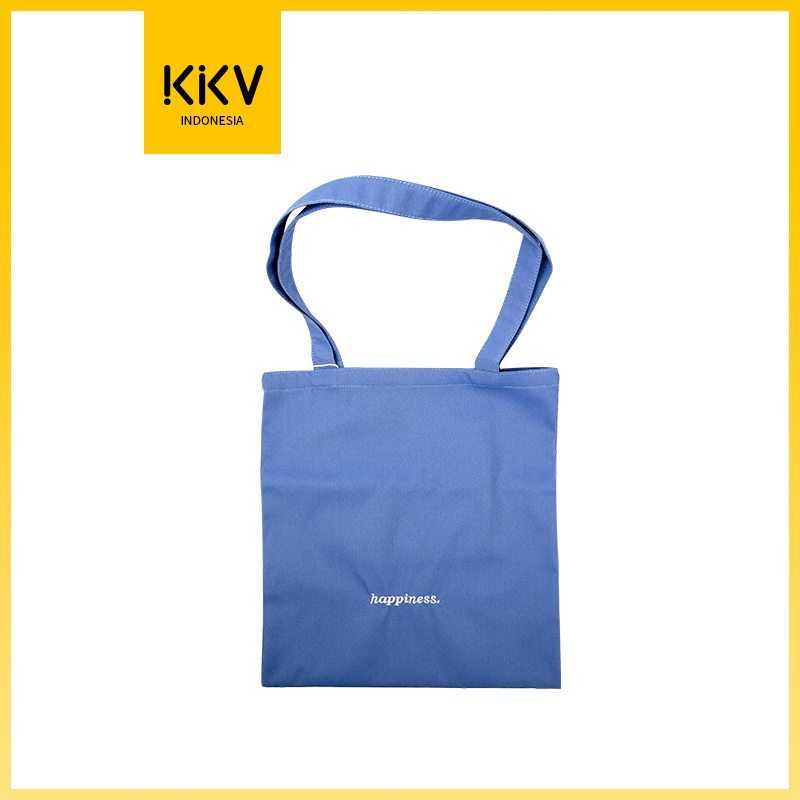 kkv- happiness colortote bag kanvas/bag/large capacity/ Tas Kanvas ...