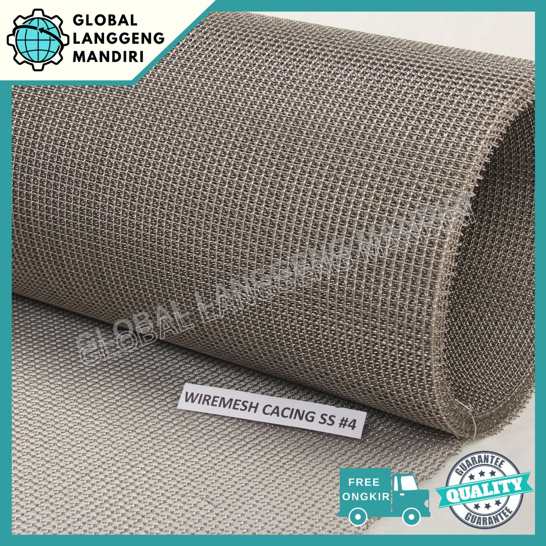 WIREMESH 4 STAINLESS (201) 1MX1M / KAWAT AYAKAN / WIRE MESH 4 SUS 201 ...