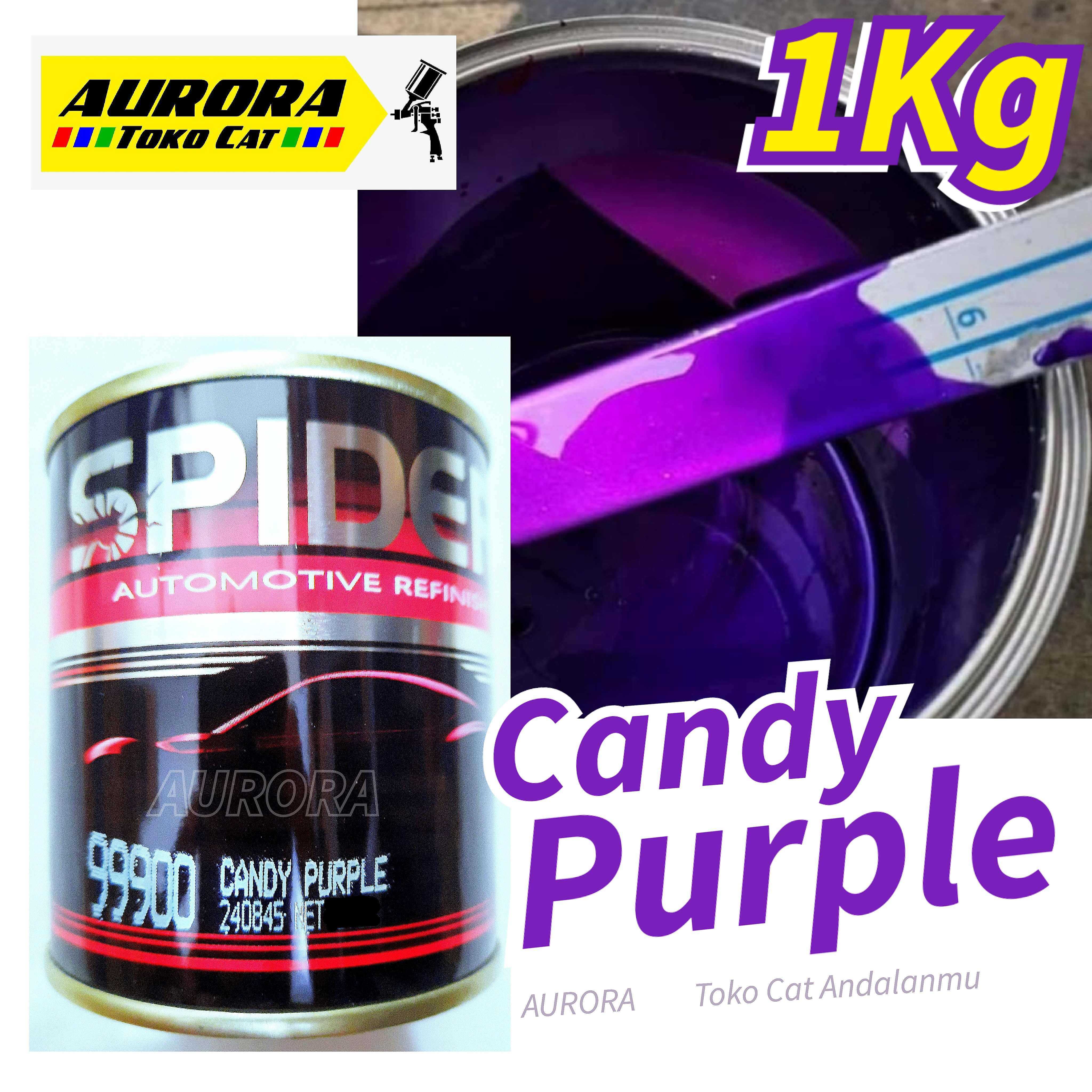 Cat Candy Ungu 1Kilo SPIDER Candytone Purple Sepider Laba Laba Cendy Cendi Cenditon Cet Mobil ...