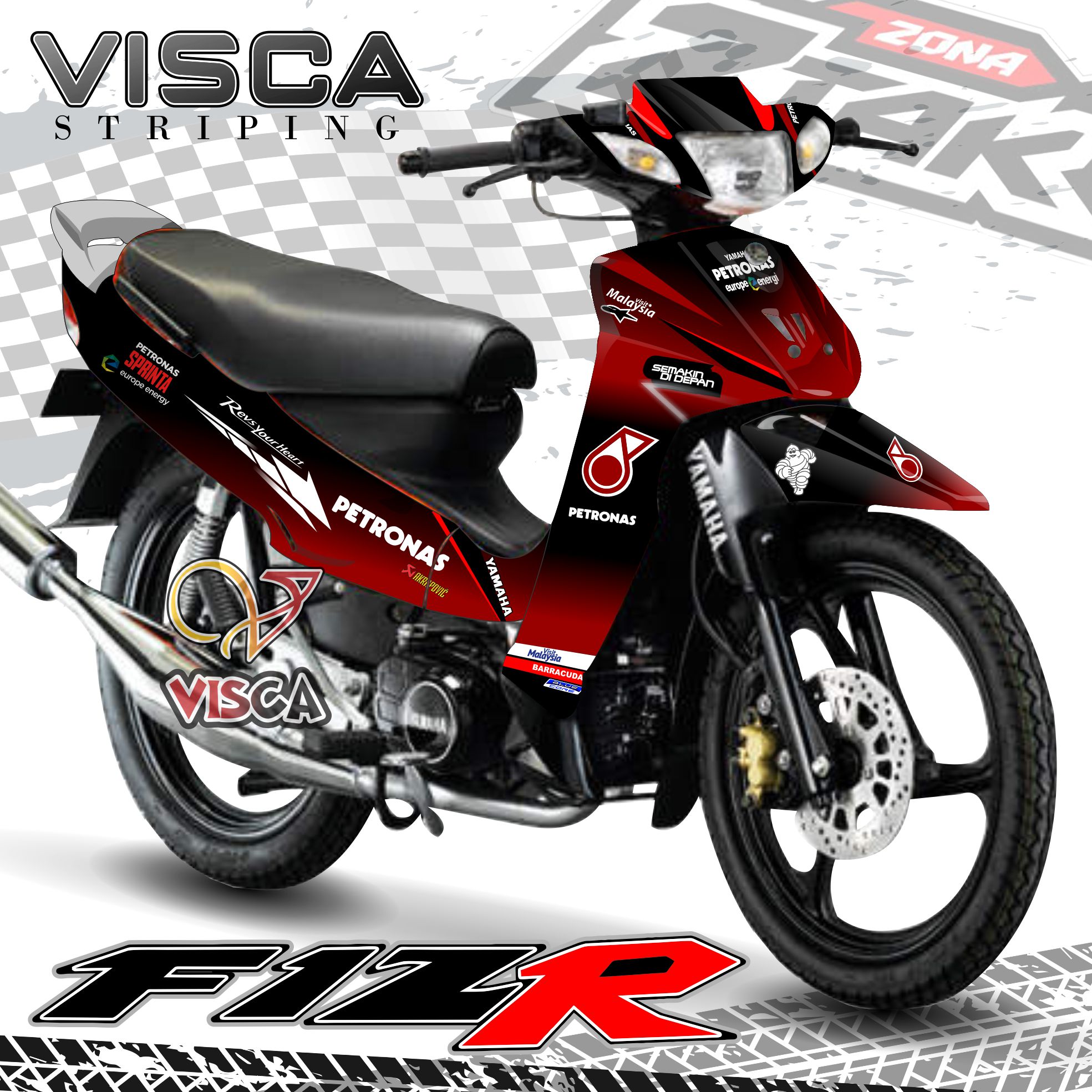 Stiker Striping FIZ R Fullbody Variasi Petronas | Lazada Indonesia