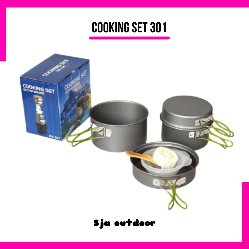 Nesting / Alat Masak Camping / Cooking Set DS-301 | Lazada Indonesia