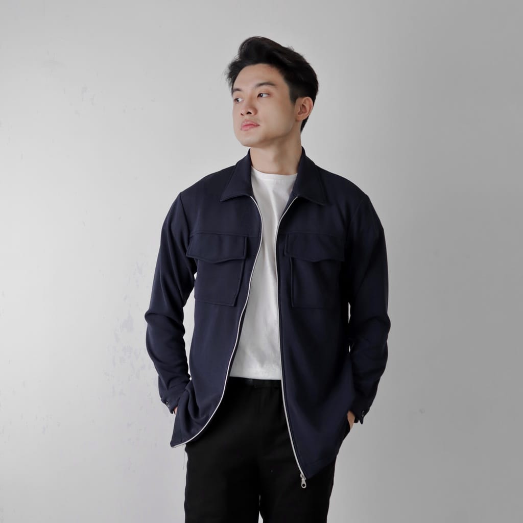 MSMO Men Bram Cardigan Pria / Outer Cowok / Jaket Cowo Lengan Panjang ...