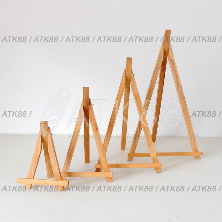 Easel Stand Lukis Canvas 20 cm - Sandaran Kanvas Kayu Display Pigura ...
