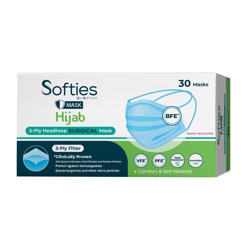 Softies Surgical Mask Hijab 30s | Lazada Indonesia