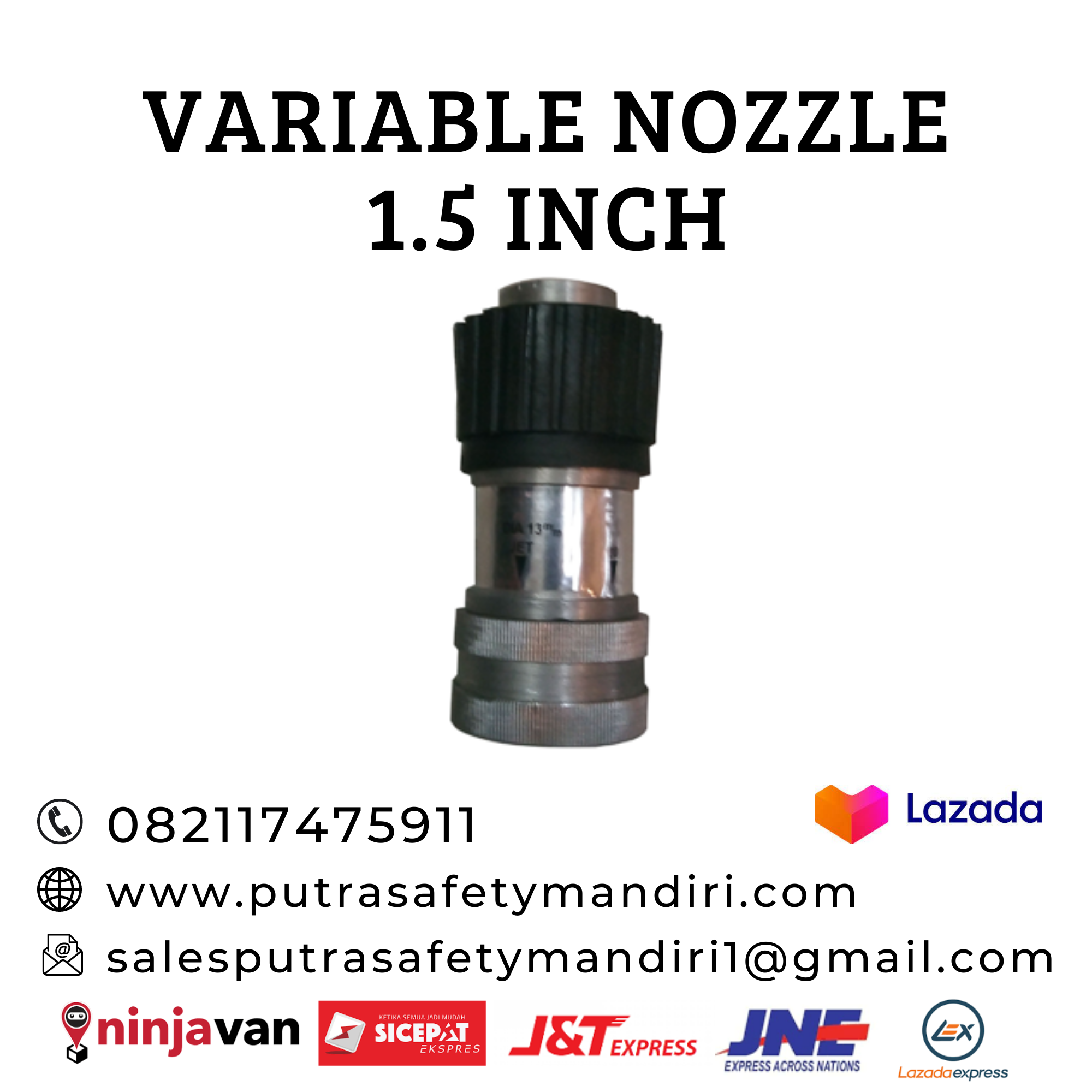 DISTRIBUTOR VARIABLE SPRAYER NOZZLE 1.5" ALAT PEMANCAR SELANG DAMKAR ...