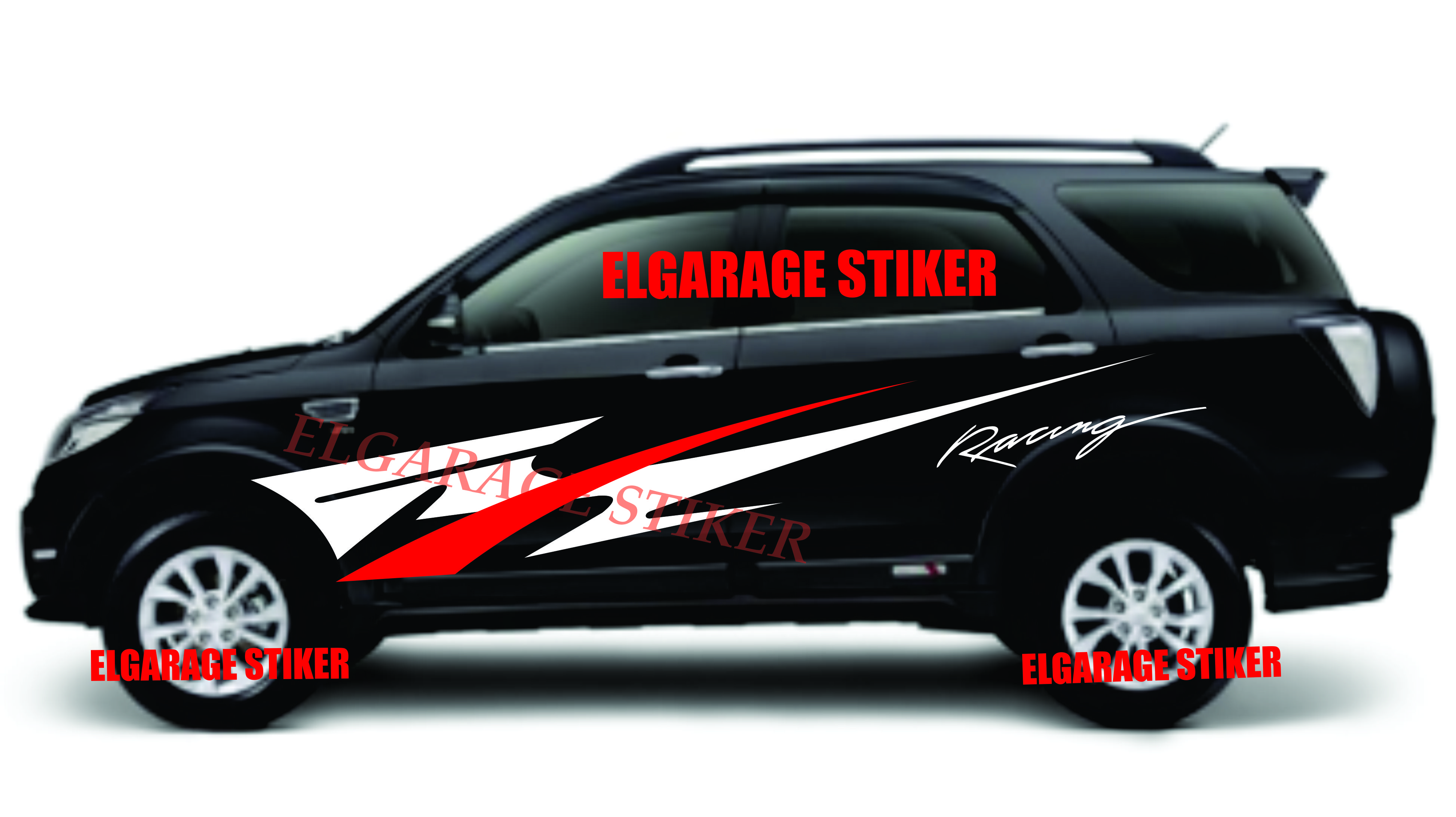 Stiker mobil toyota rush cutting stiker body mobil rush terios avanza sigra | Lazada Indonesia