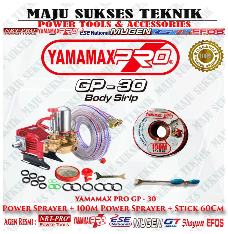 YAMAMAX PRO Gp 30 Power Sprayer Pompa Steam Cuci Mobil - Motor ...