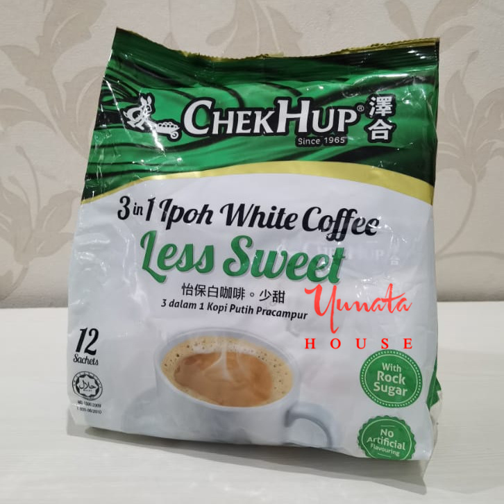 Chek Hup Malaysia 3in1 Ipoh White Coffee Less Sweet [35g x 12s ...