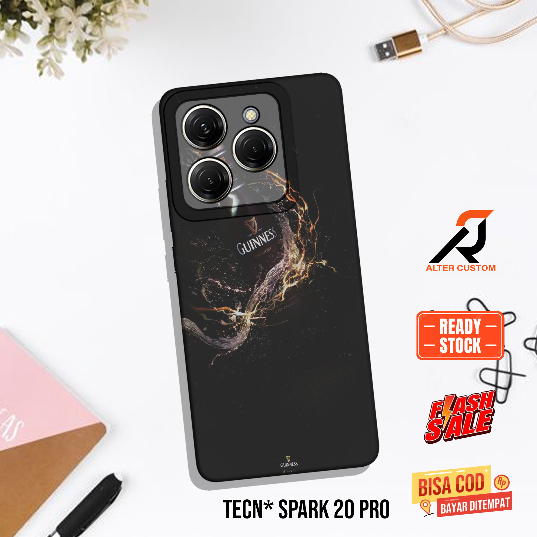 Case Tecno Spark 20 Pro New Softcase Drnk Art Zora Soft Case Tecno Spark 20 Pro 2024 Alter