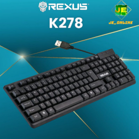 Keyboard office Rexus K278 membrane | Lazada Indonesia