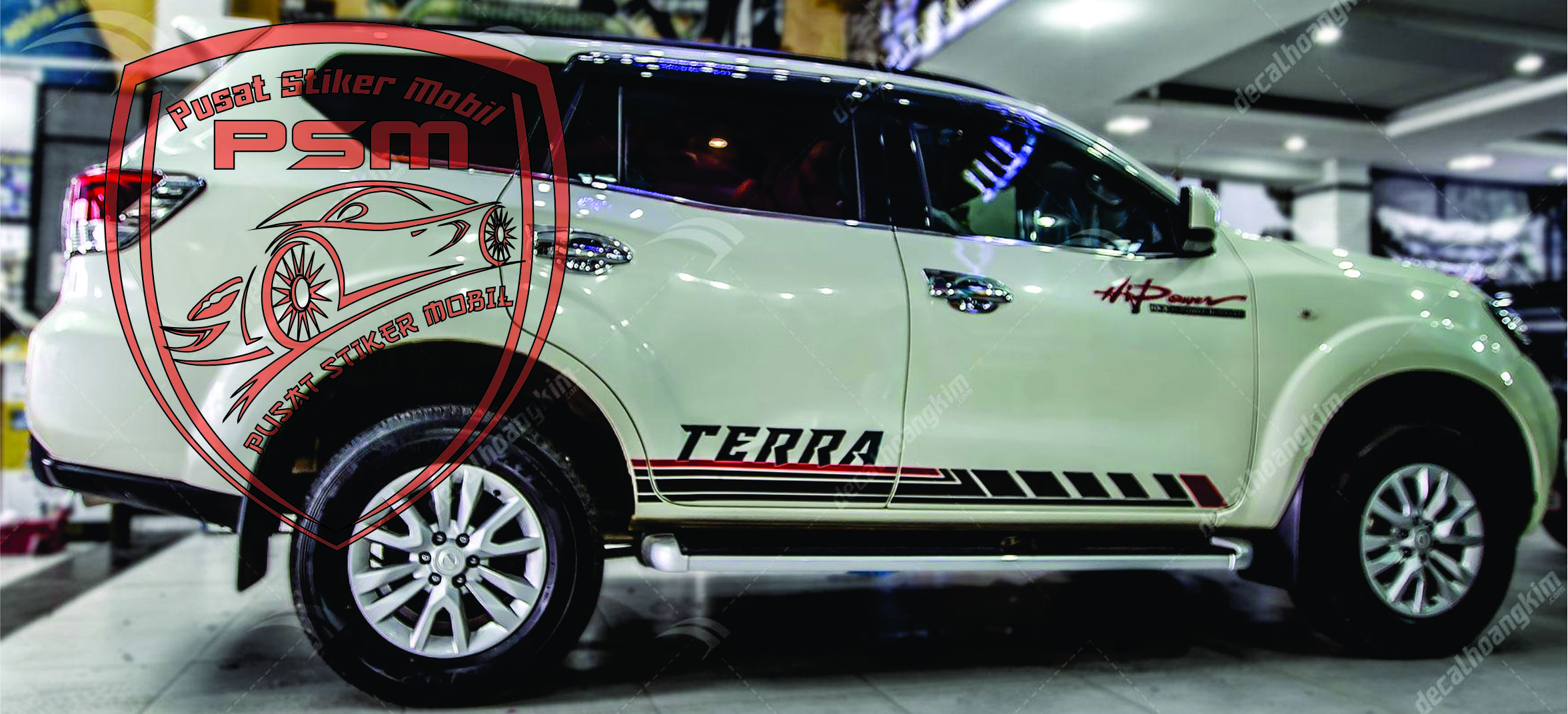 Stiker sticker mobil nissan terra power offroad side body sticker mobil ...