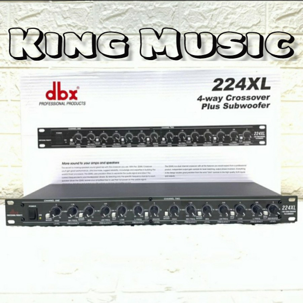 crossover dbx 224xl dbx224xl 224 xl 4way plus subwoofer | Lazada Indonesia