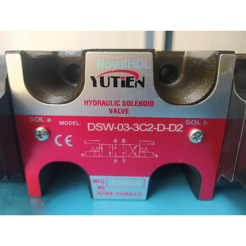 selenoid operated directional valve / selenoid valve hydraulic dsw-03-3c2-d-dc24 hidrolik ...