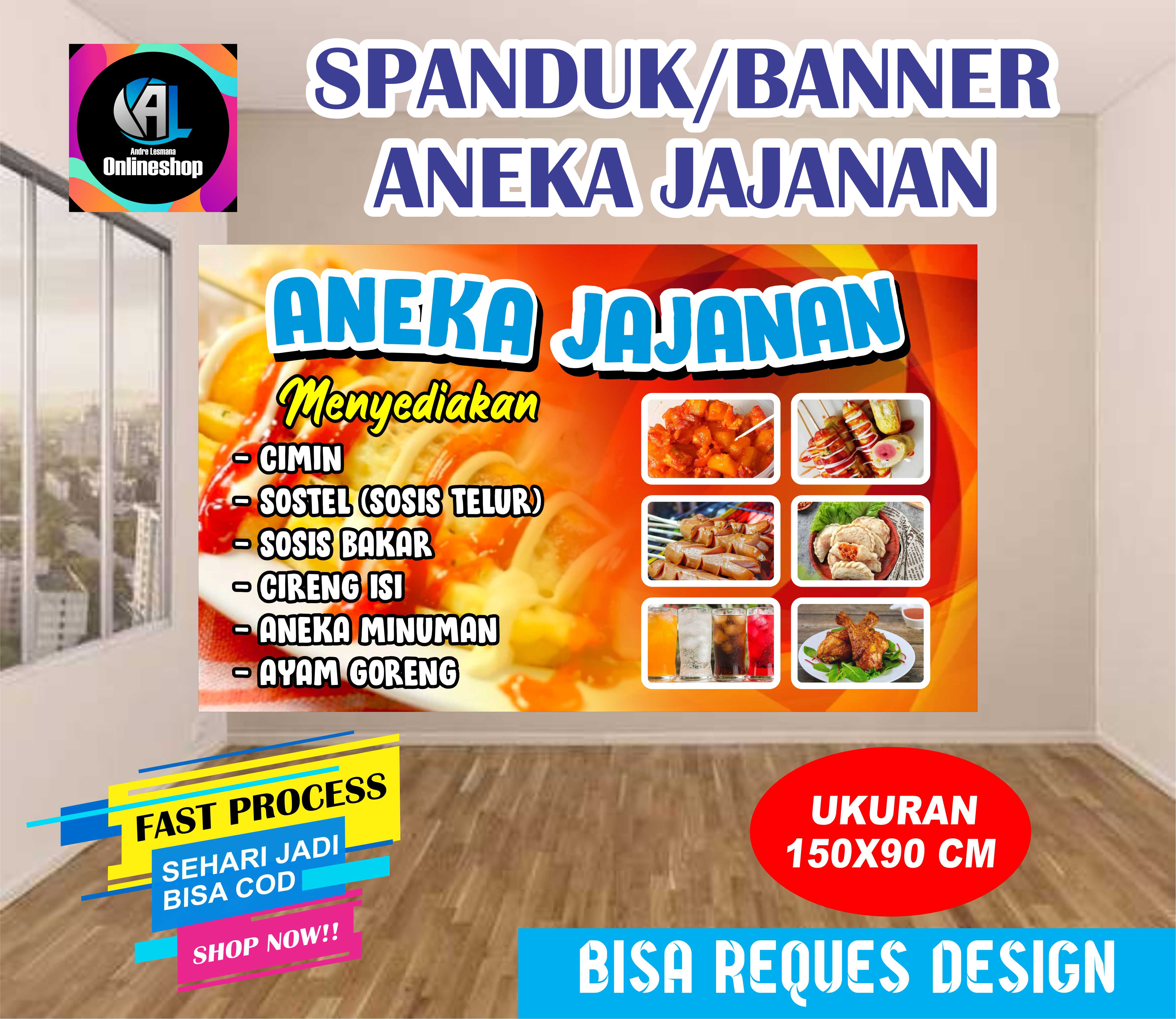 Spanduk Banner Aneka Jajanan | Lazada Indonesia