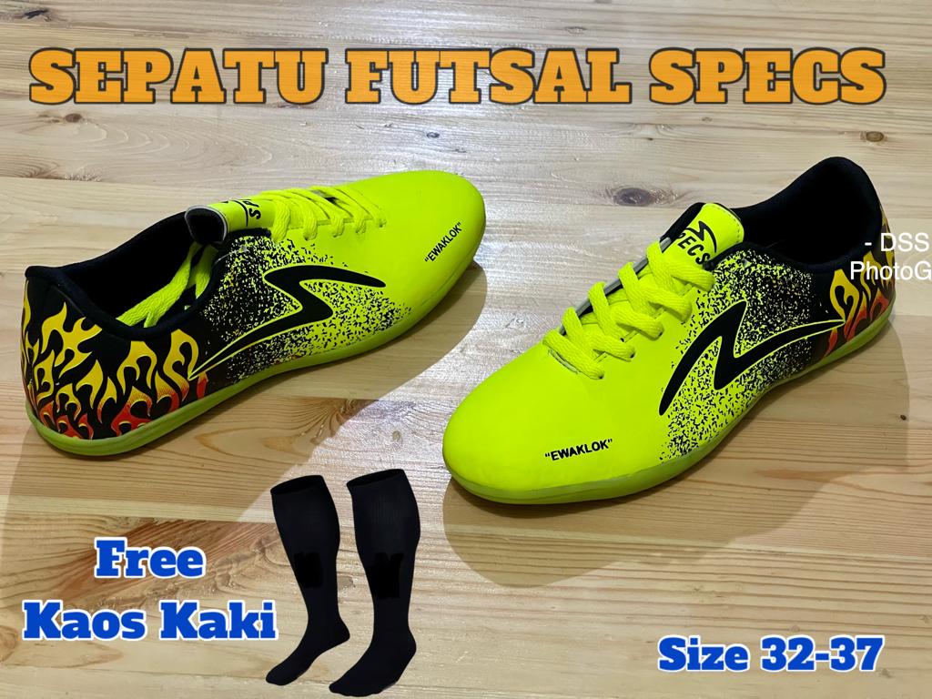 Sepatu Futsal Anak Spec Ewaklok Dragon Free Kaos Kaki Terbaru Terlaris ...
