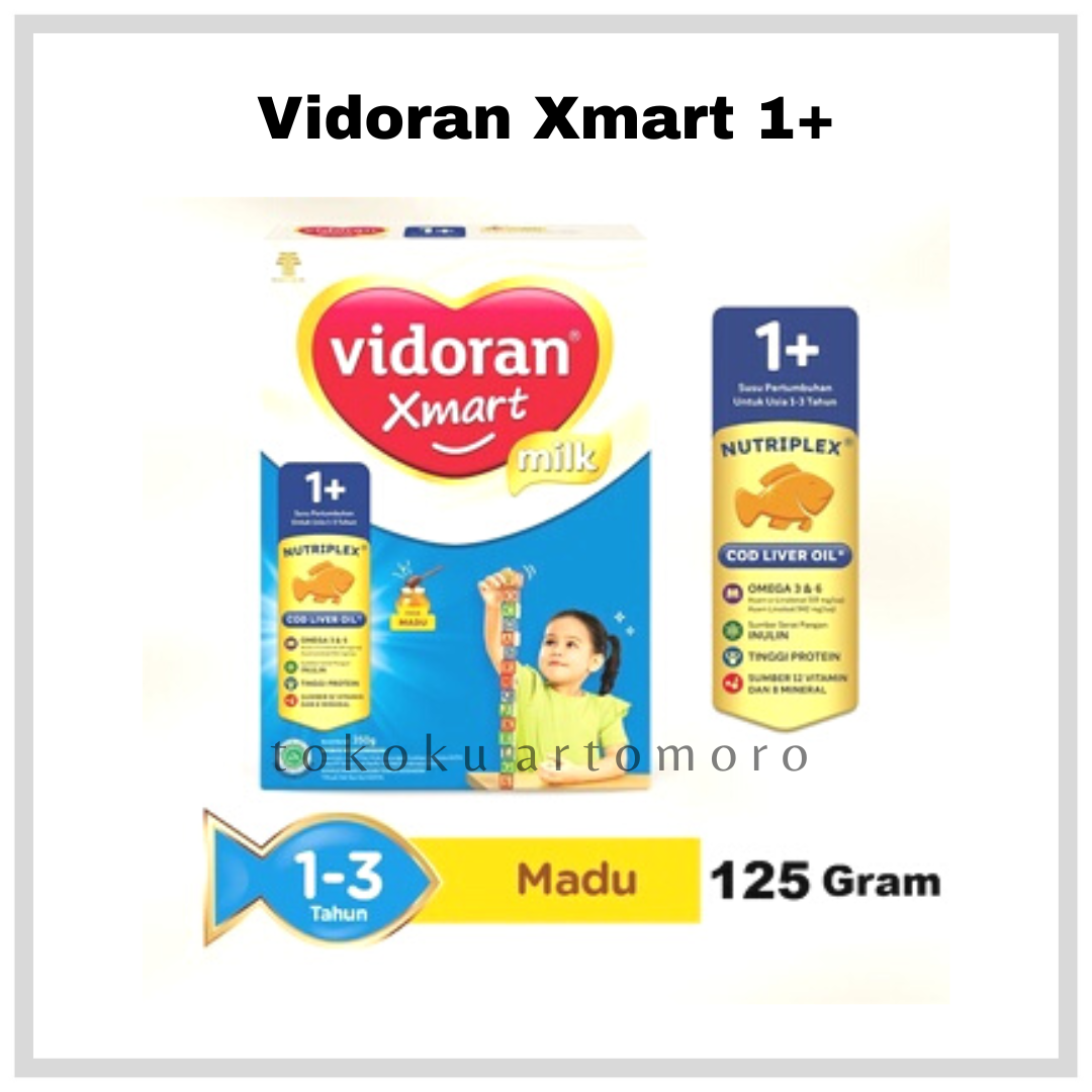 Vidoran 1+ Rasa Madu Kemasan 125 gram - Susu Formula Untuk Anak usia 1 ...