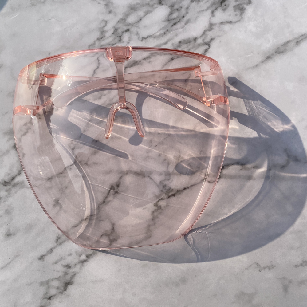 【2ประเภทฟรีBags】Clear Face Shield Acrylic Full Face Shield Clear Visor ...