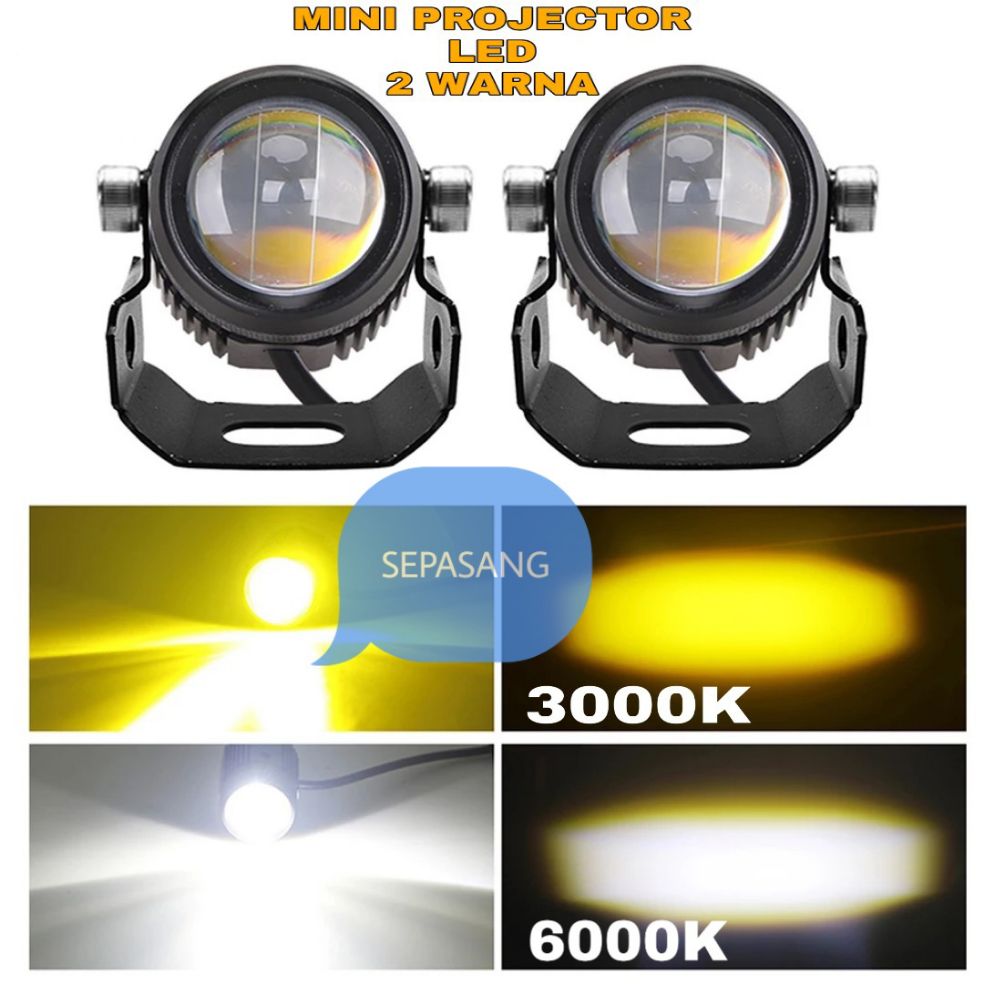 Lampu Sorot Led Mini Projie 2Warna Hi Low D2 Sepasang | Lazada Indonesia