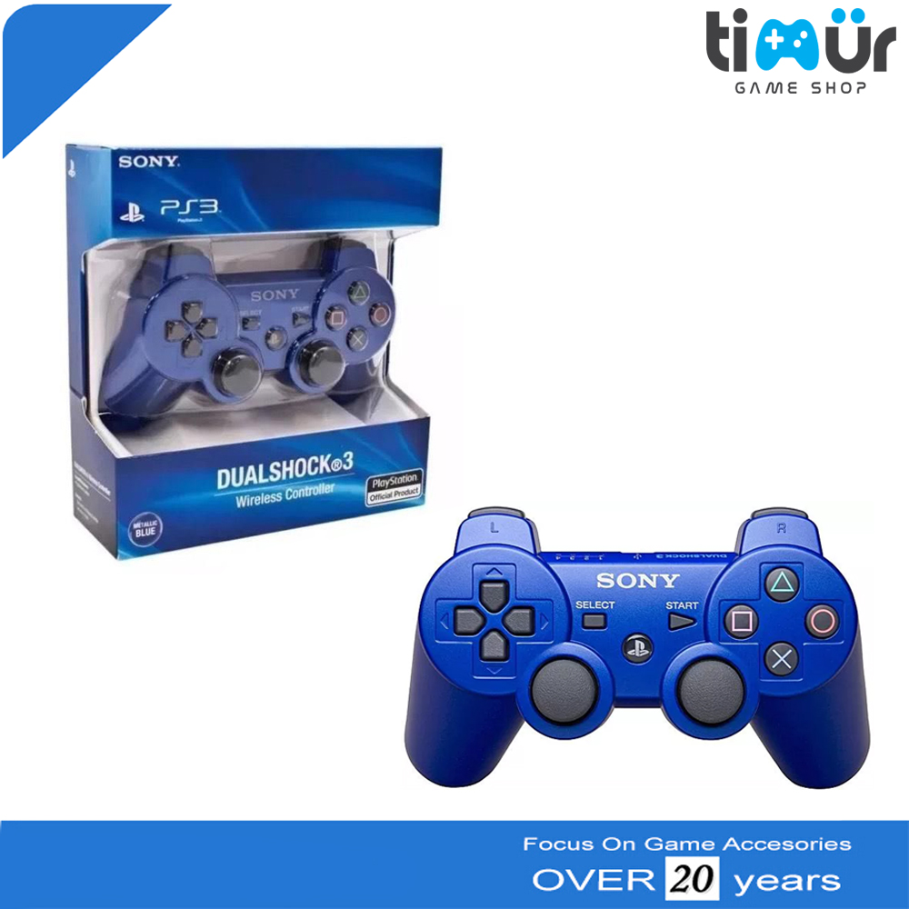 Stik Stick Controller PS3 Wireless Original Ori Pabrik Warna Biru ...
