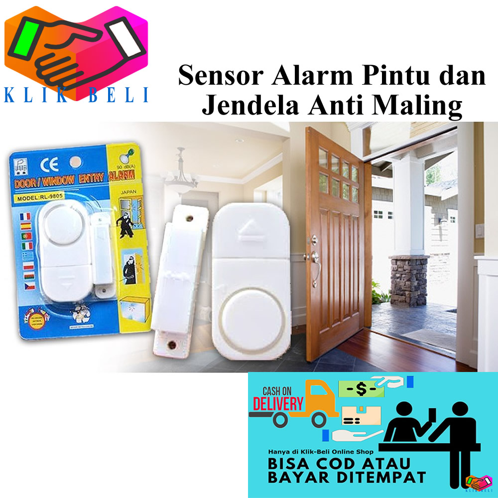 Klik-Beli Sensor Alarm Pintu Dan Jendela Rumah Anti Maling | Lazada ...