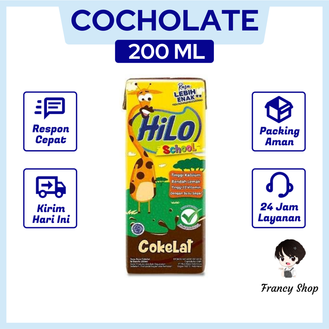 Hi-Lo School Susu Ready To Drink Rasa Coklat 200 ml | Lazada Indonesia