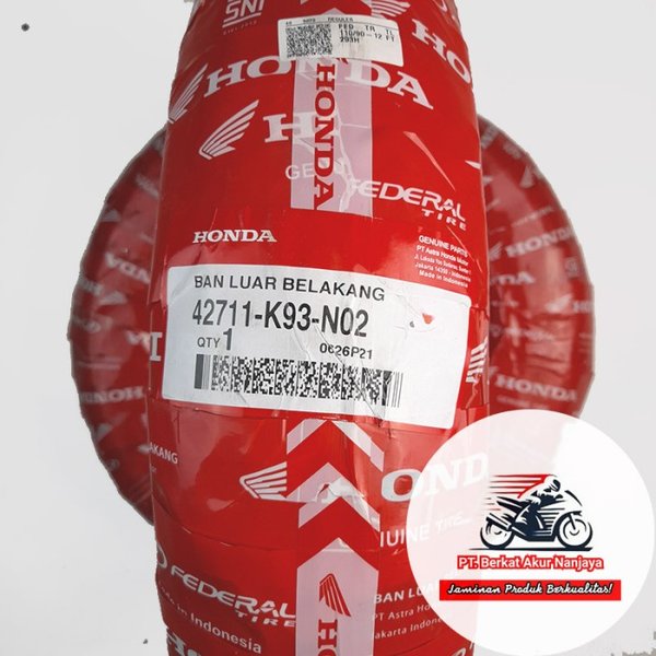 Ban Honda 110 90-12 Tubeless K93 Scoopy FI BONUS PENTIL | Lazada Indonesia