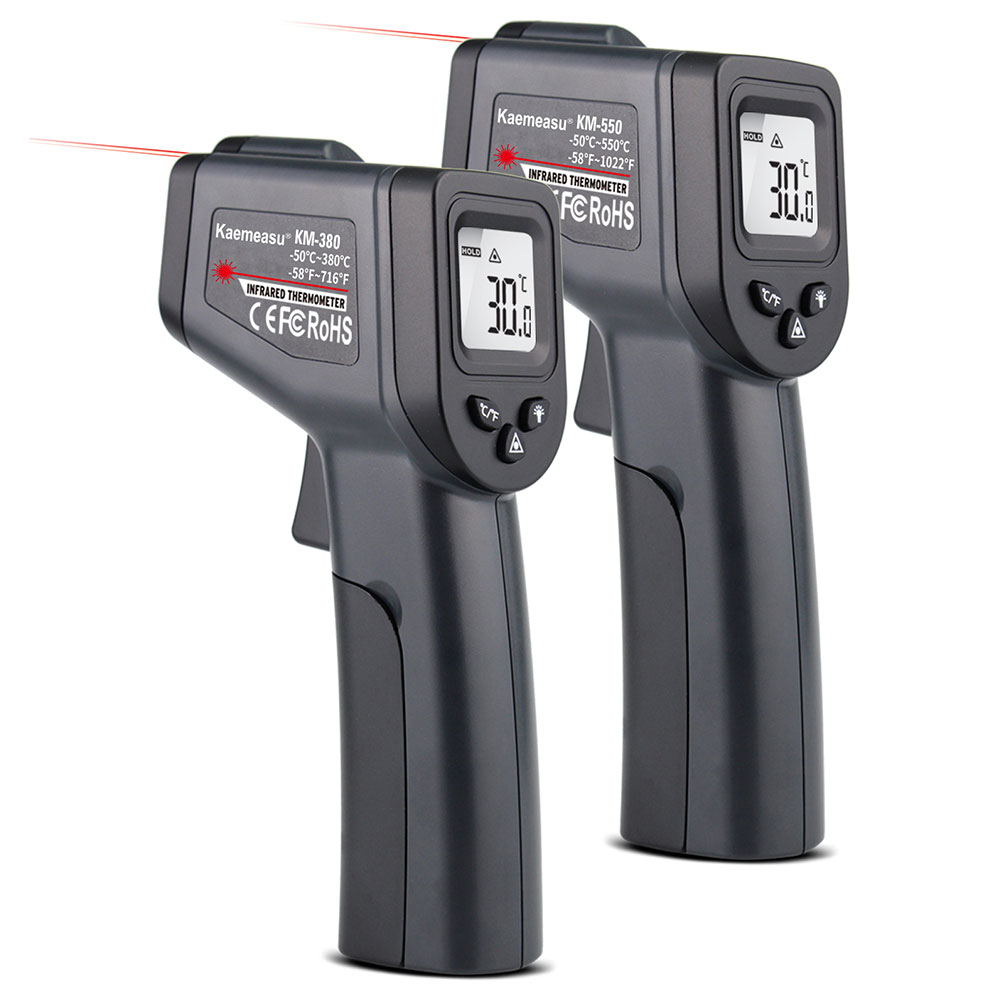 Thermometer Digital Thermogun Infrared Handheld Non Contact KM-380AH ...