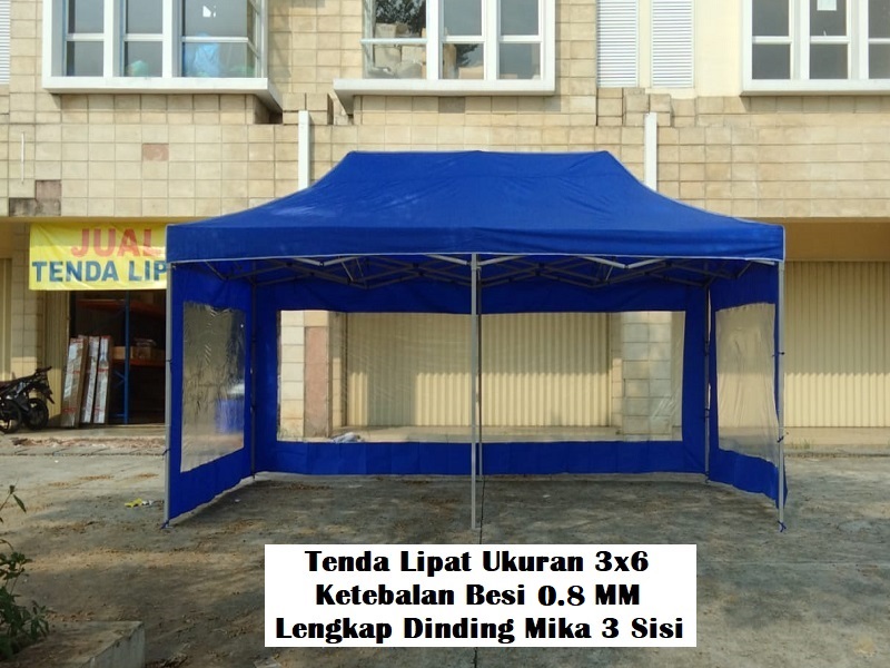 Tenda Lipat 3x6 Premium Lengkap Dinding Mika 3 Sisi | Lazada Indonesia