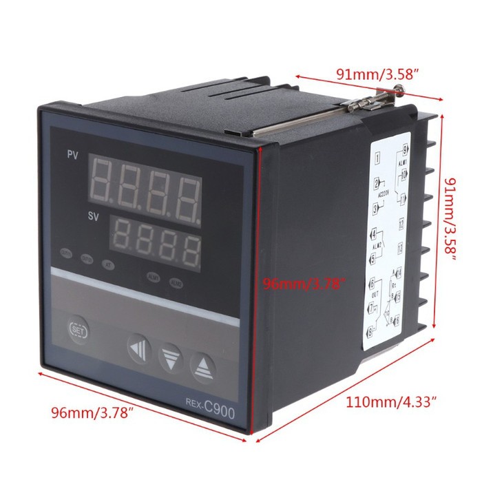 PID Rex C900 Rex-C900 Digital Temperature Controller Kontroler ...