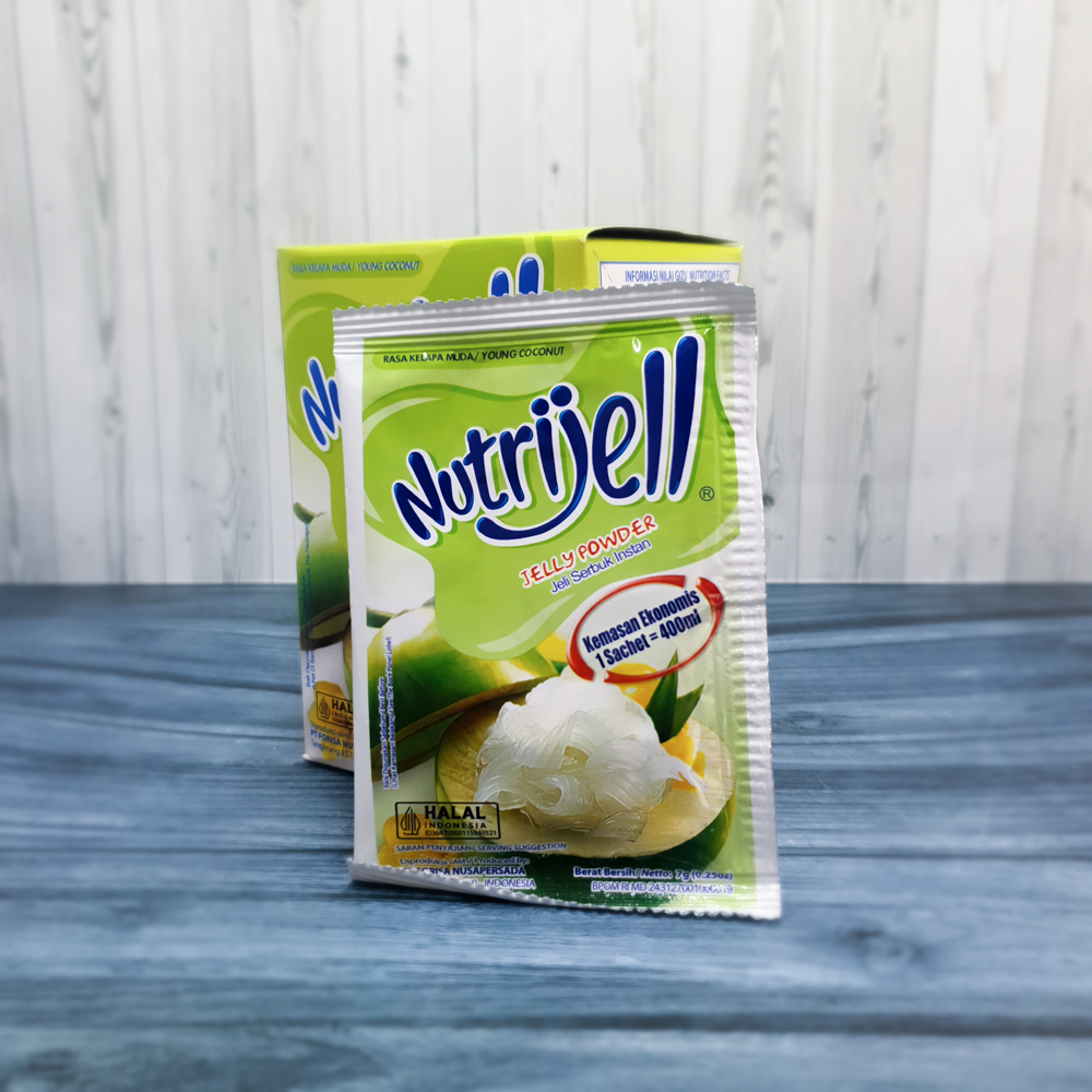 nutrijell (1 DUS) agar2 pudding isi 12 harga ekonomis varian buah ...