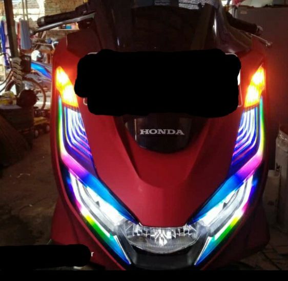 Stiker Lampu Pcx 160 / Stiker Lampu Pcx New / Stiker Alis Pcx Rgb ...