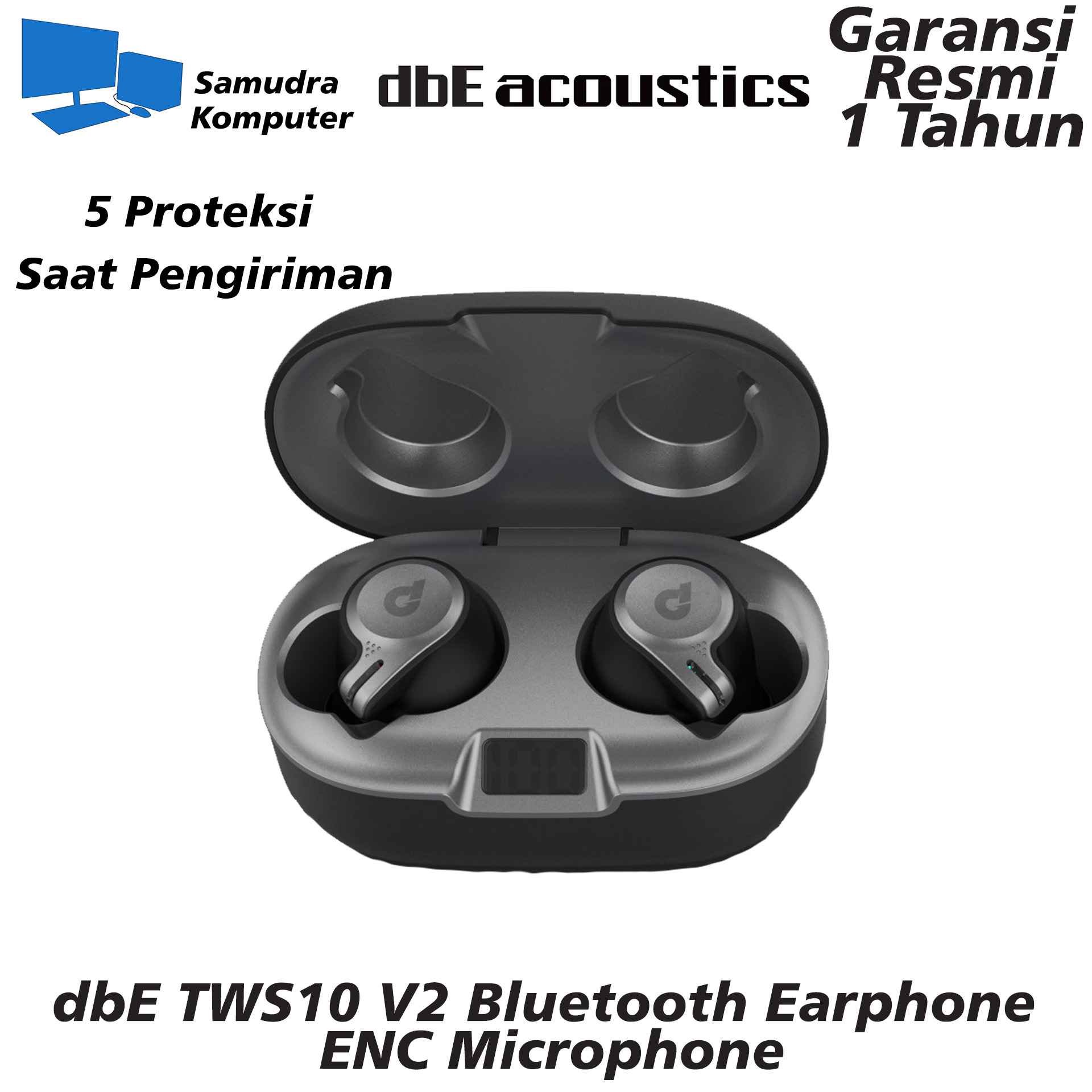 dbE TWS10 V2 High Fidelity TWS Bluetooth Earphone ENC Microphone | Lazada Indonesia