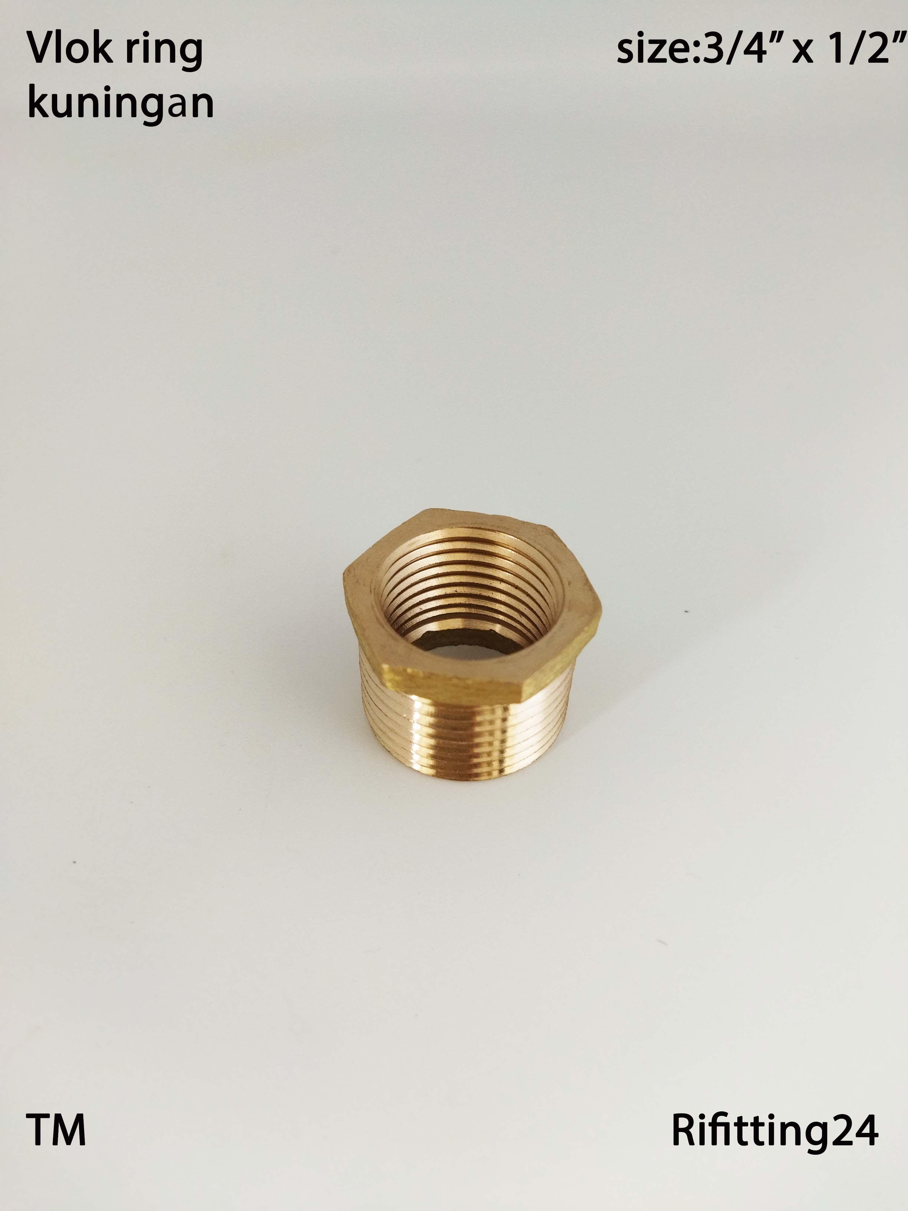 VLOK RING KUNINGAN(BUSHING)3/4 X 1/2 INCH | Lazada Indonesia