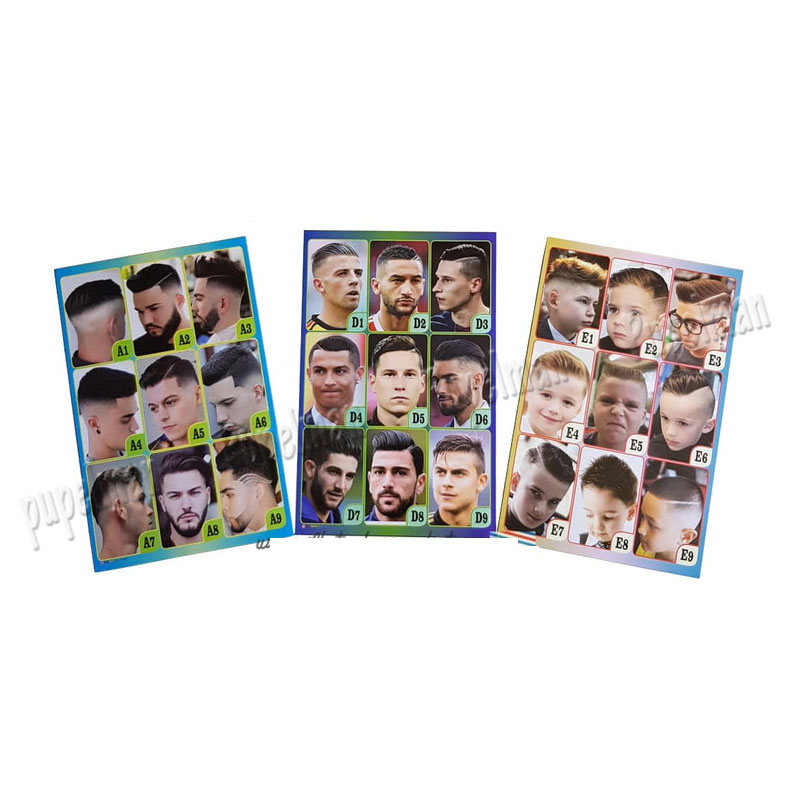 3 LEMBAR - BAHAN TEBAL Poster model rambut terbaru Dewasa Anak SIlet ...