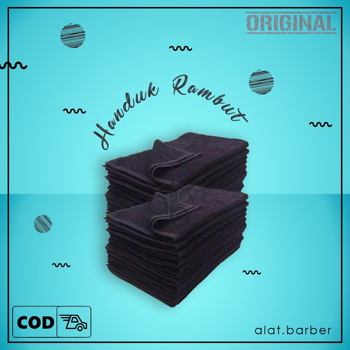 Handuk Barbershop Satuan Handuk Cukur Rambut Handuk Leher Pangkas ...