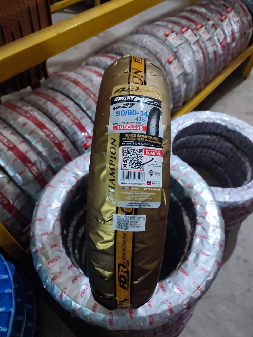 FDR MP 27 Ban Motor Matic Sport R14 Uk 90/80-14 Tubeless Beat/Vario ...