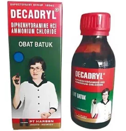 Dcadryl / Dekadril Ekspectorant Sirup 60 ML/120 ML Obat Batuk Berdahak ...